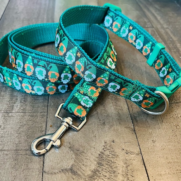 Dog | St Patricks Day Gnome Print Dog Leash And Collar Set New | Poshmark